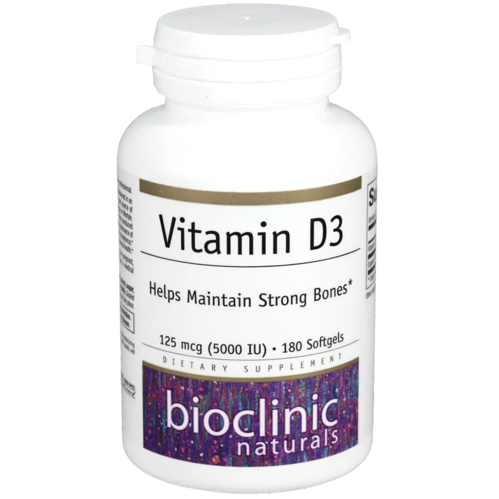Bioclinic Naturals Vitamin D3 5000IU - 180 Softgels | Nutriessential