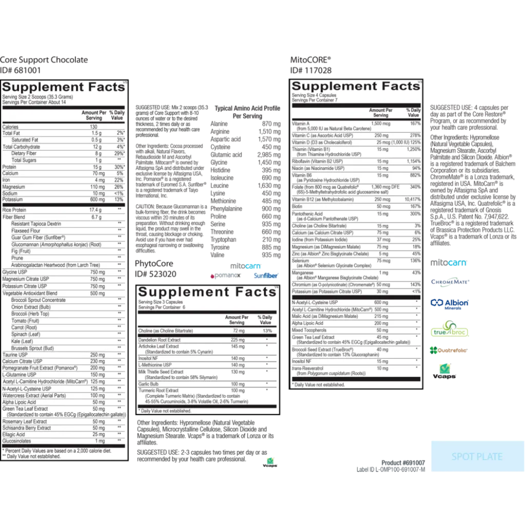 Core Restore - Chocolate 7 Day- Nutriessential.com