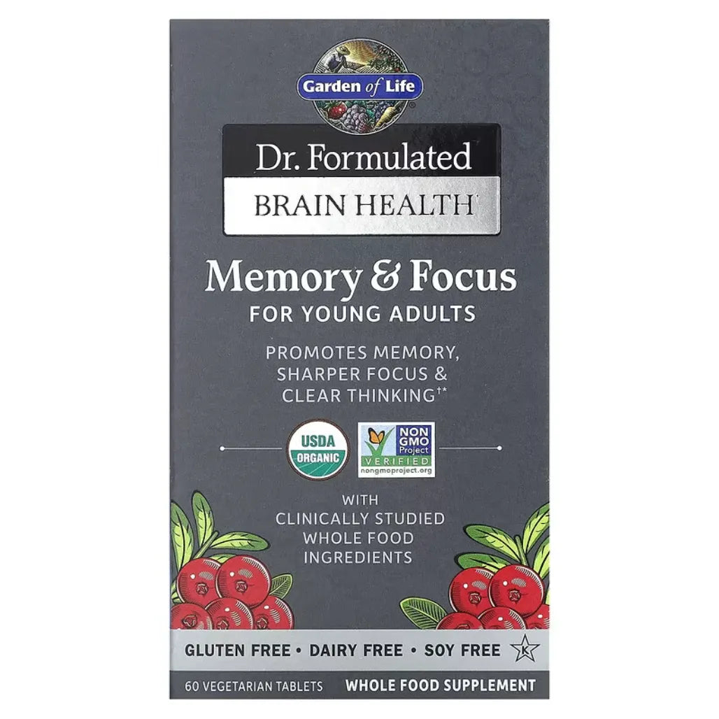 Garden Of Life Dr. Formulated Brain Health Memory & Focus | Nutriessential