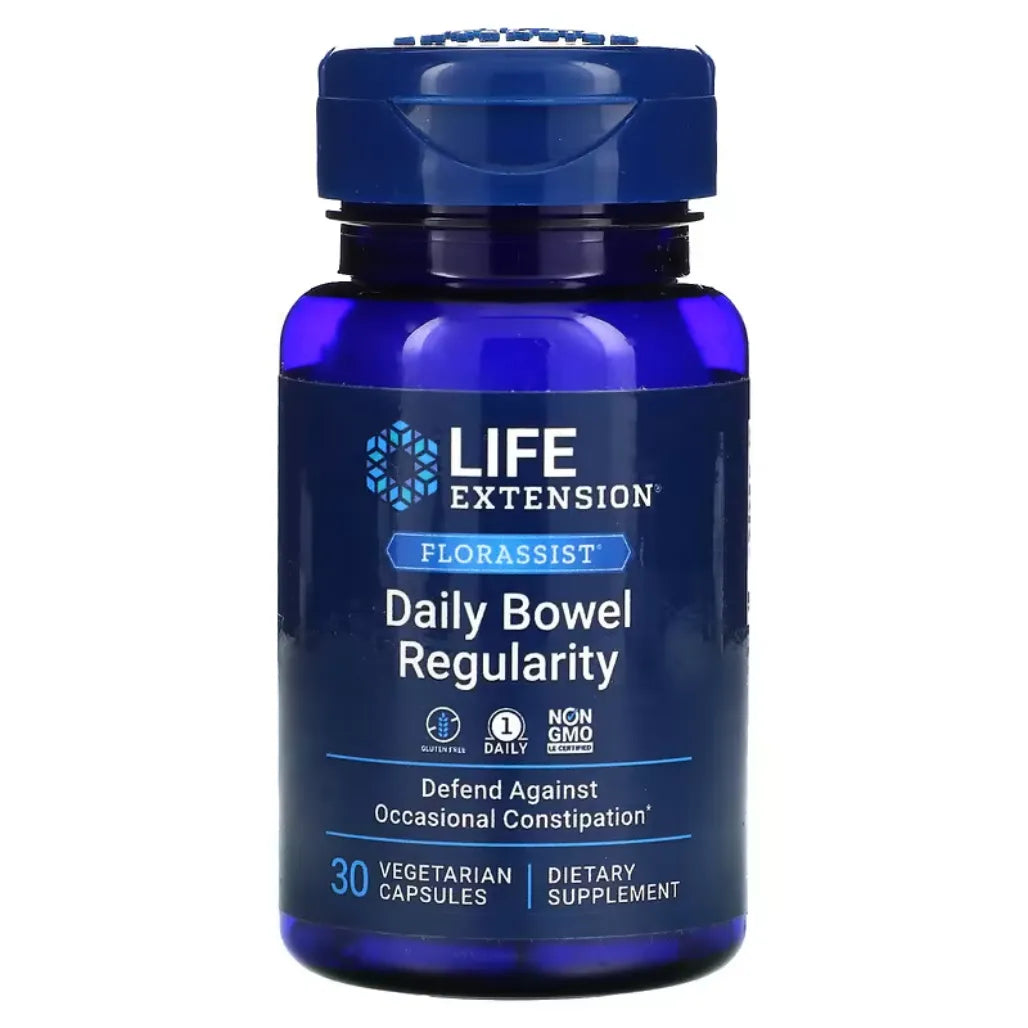 Life Extension FLORASSIST Daily Bowel Regularity 30 Vegcaps