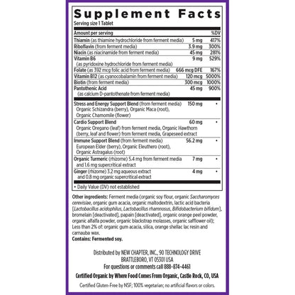 New Chapter Fermented Vitamin B Complex 30 Tabs | Nutriessential