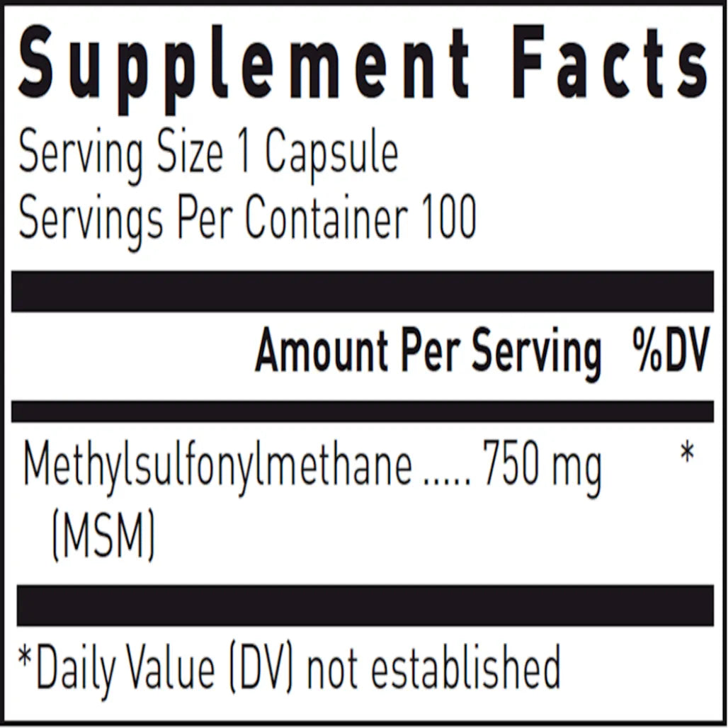 Fundamental Sulfur Capsules (750mg)- Nutriessential.com