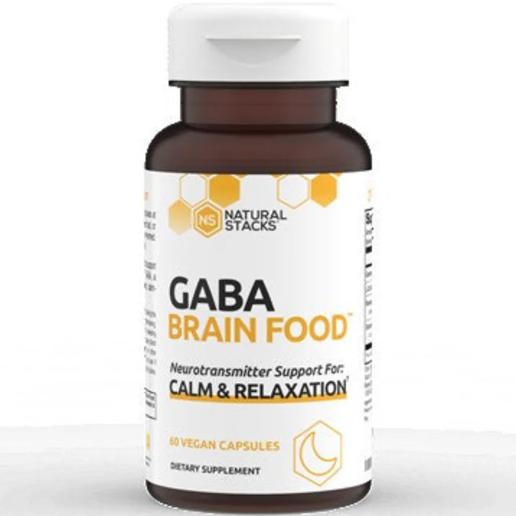 Gaba Brain Food - 60 Vegan Capsules - Natural Stacks
