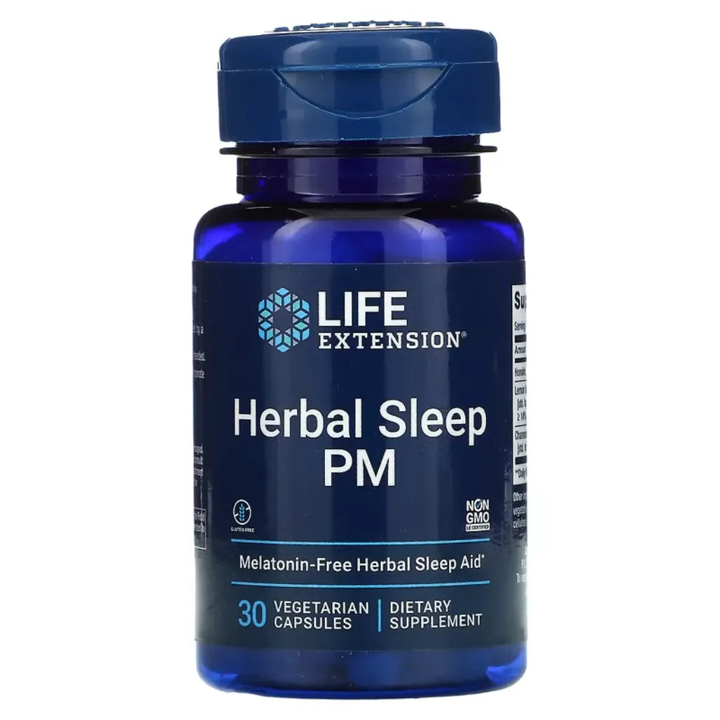 Life Extension Herbal Sleep PM 30 Vegcaps | Nutriessential