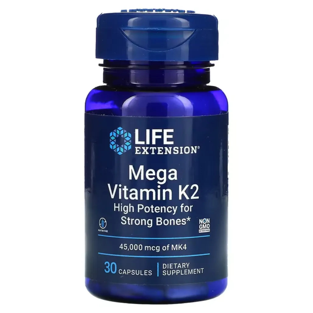 Life Extension Mega Vitamin K2 30 Caps | Nutriessential