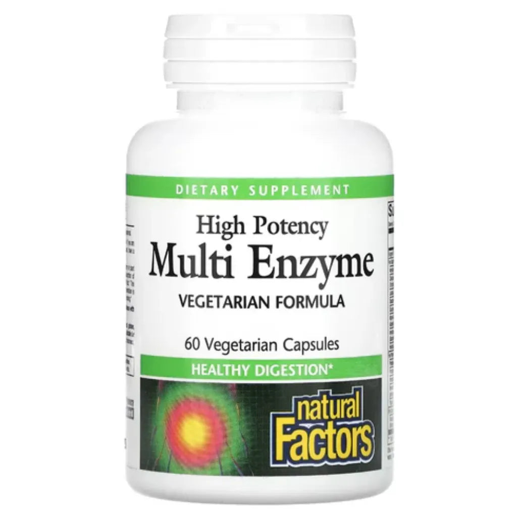 Multi Enzyme Vegetarian Form - 60 Caps - Natural Factors