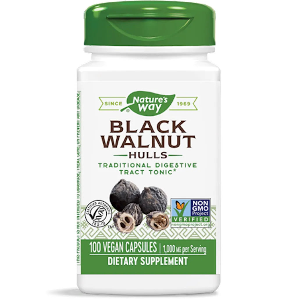 Natures Way Black Walnut Hulls 100 Caps | Nutriessential