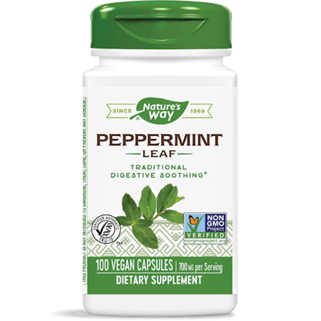 Natures Way Peppermint Leaves 400 Mg 100 Caps | Nutriessential
