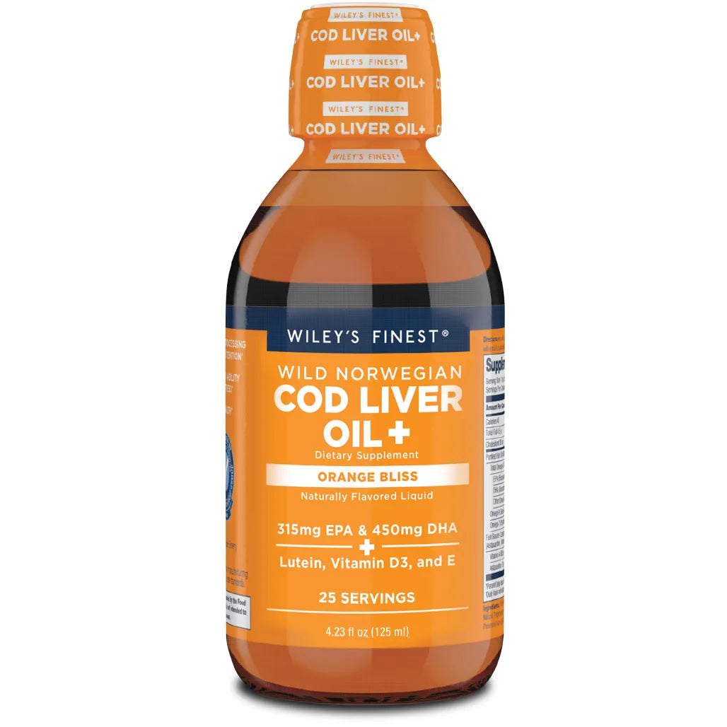 Wild Norwegian Cod Liver Oil+, Orange Bliss Flavor