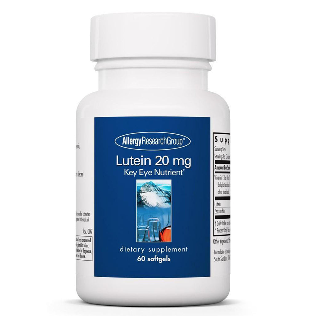 Lutein 20 mg - 60 soft gels | Allergy Research Group
