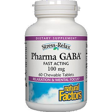 Shop Pharma GABA - 60 Chewable Tablets - Natural Factors
