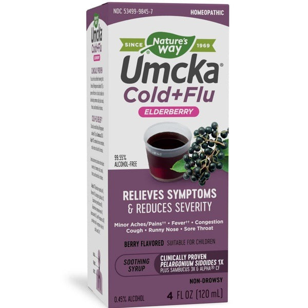 Umcka Cold+Flu Elderberry Syrup- Nutriessential.com